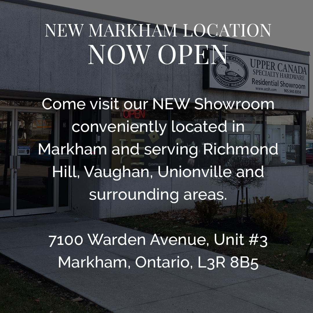 Residential Hardware | Upper Canada Specialty Hardware | Toronto